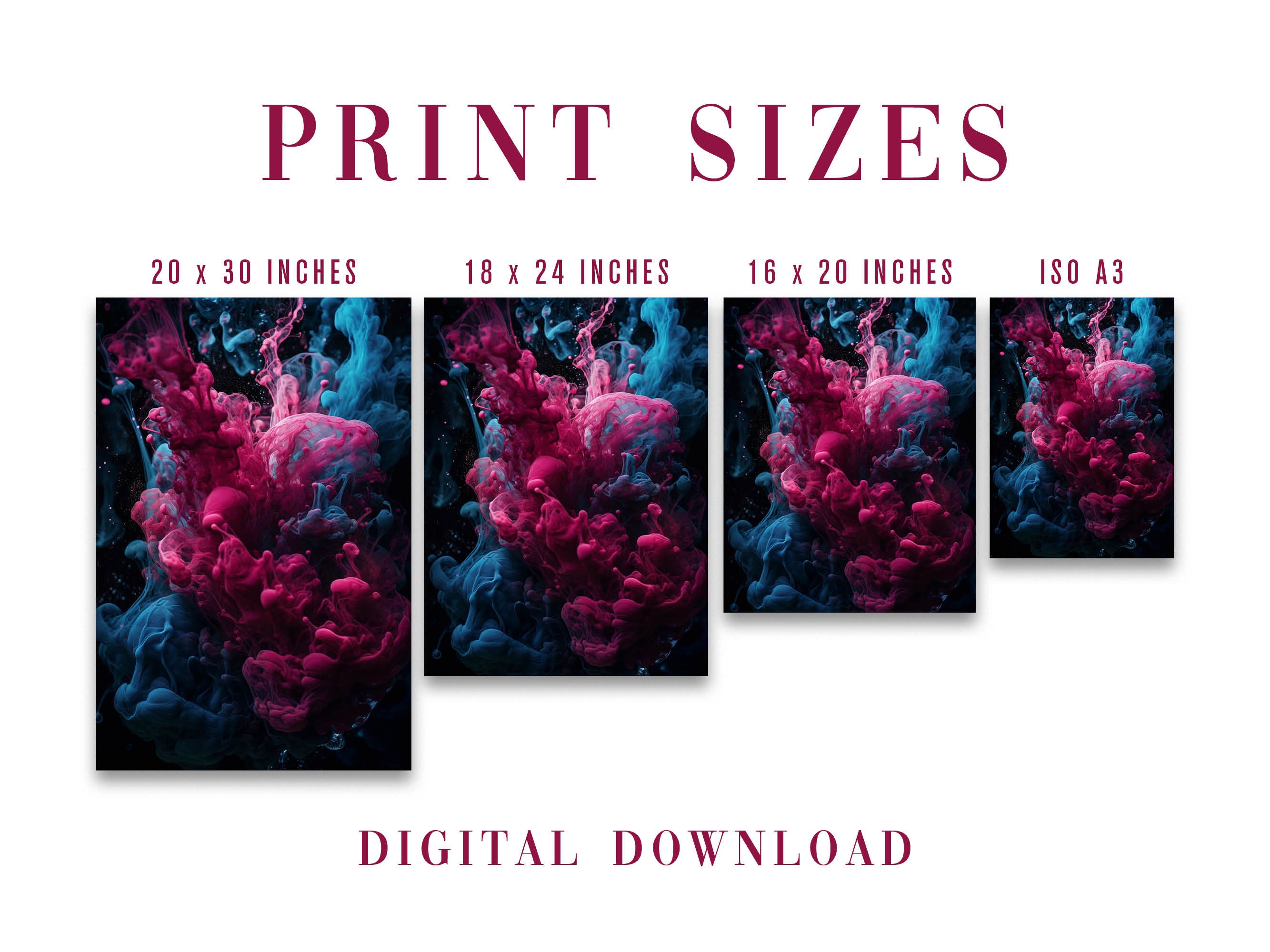 Ink Drop Art Print Ink Art Printable Wall Art Ink Drop Wall Art Ink in ...