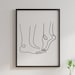 Couple Feet Fine Line Couple Print Love Print Romantic Art - Etsy