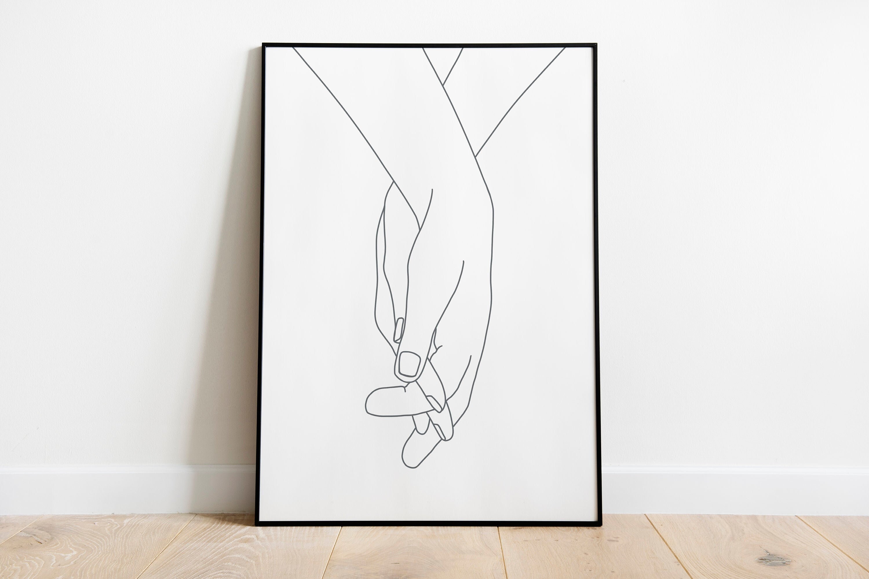 Holding Hands Print Line Drawing Print Hands Line Art Line | Etsy