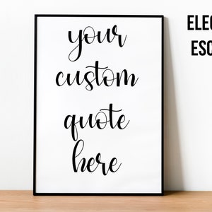 Custom Quote Print Custom Quote Personalized Quote - Etsy