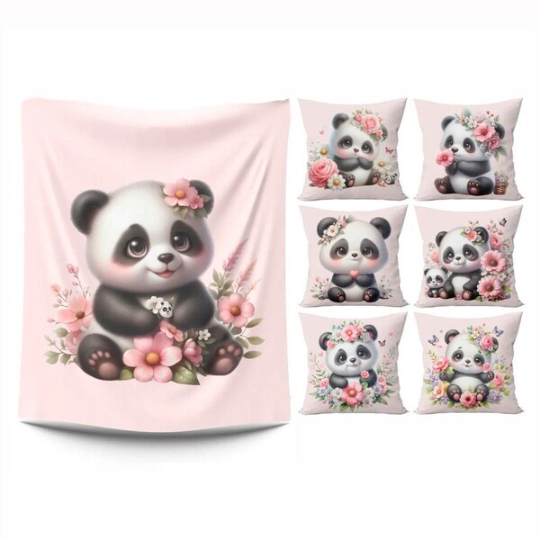 Panda Bear Quilt Panel - Etsy