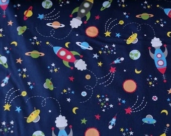 Safari Fabric Happy Space Safari by Bamokreativ Space Astronaut Outer ...