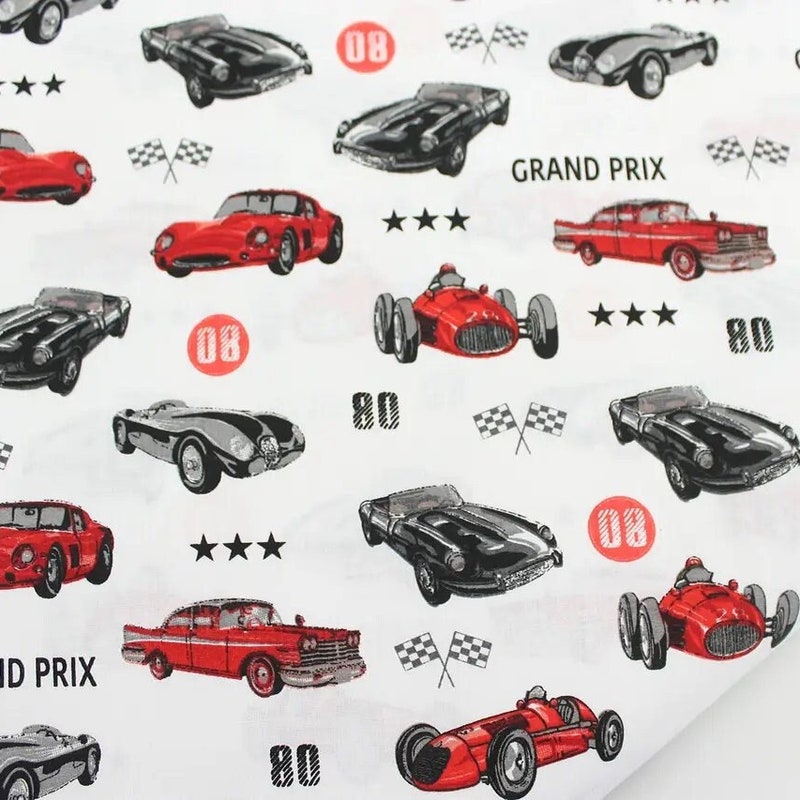Vintage Car Fabric - Etsy