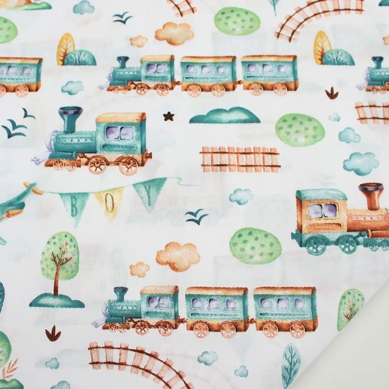 Train Fabric - Etsy