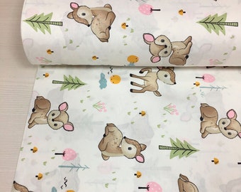 Baby Deer Spots Fabric Fawn Spots by Cateandrainn Woodland Vintage ...