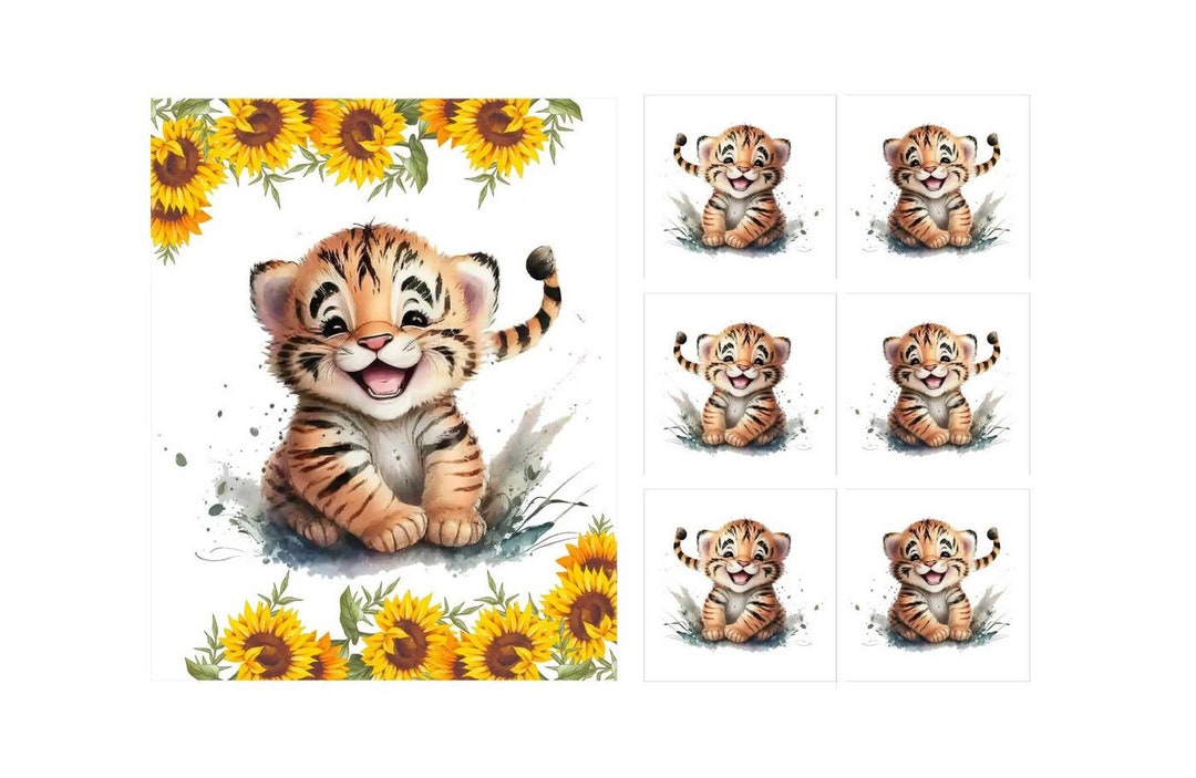 Baby Fabric Panels Watercolor Animals Fabric Panels for Quilts Baby ...