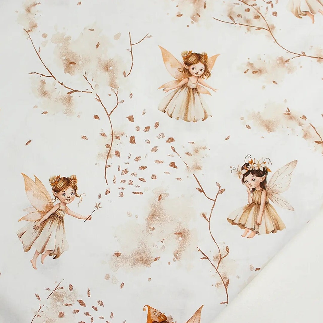 Fairy Fabric for Girls Fairy Tale Fabric by the Yard 100% Cotton Fabric ...