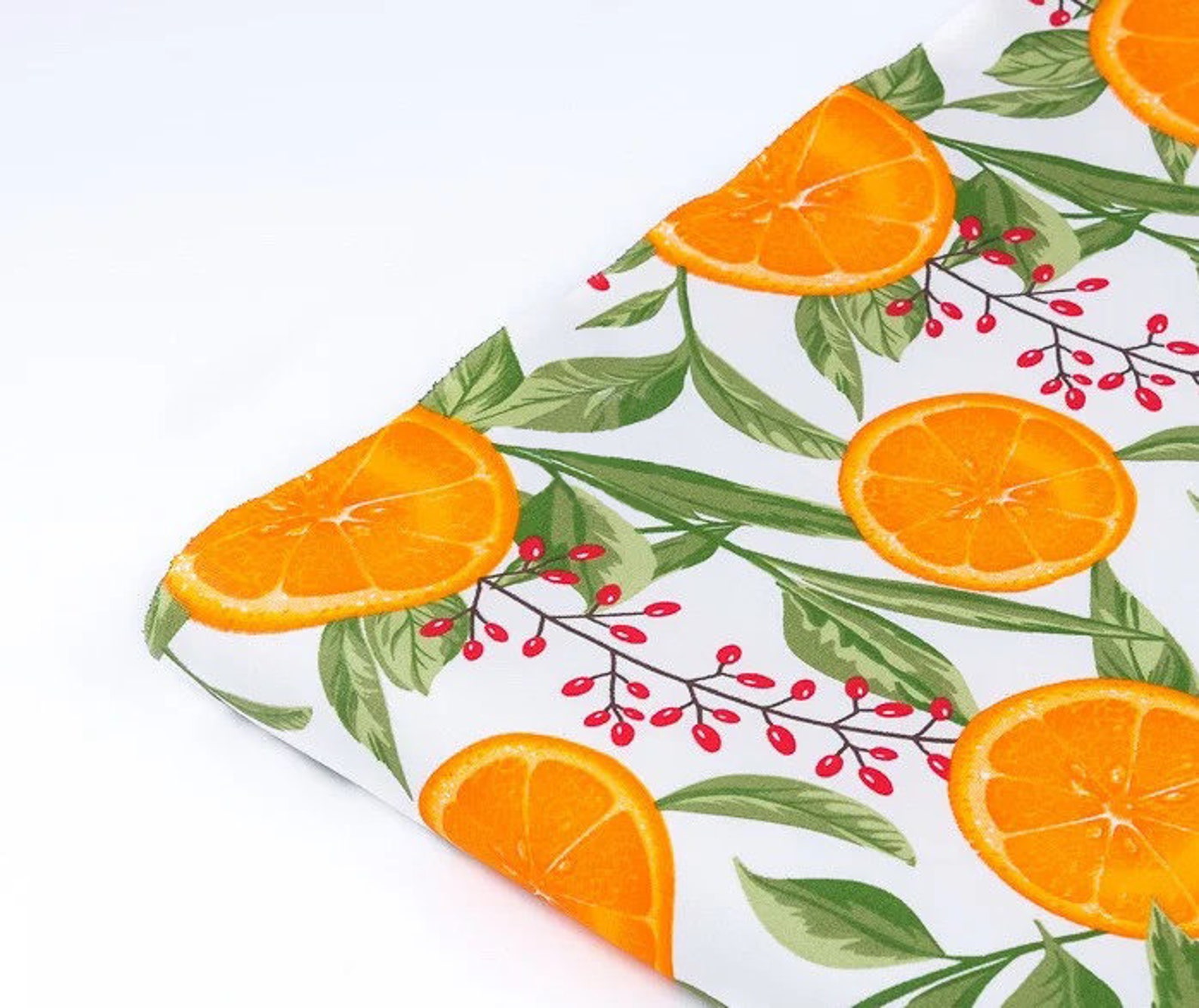 Fruit print fabric Oranges fabric by the yard-meter Citrus | Etsy