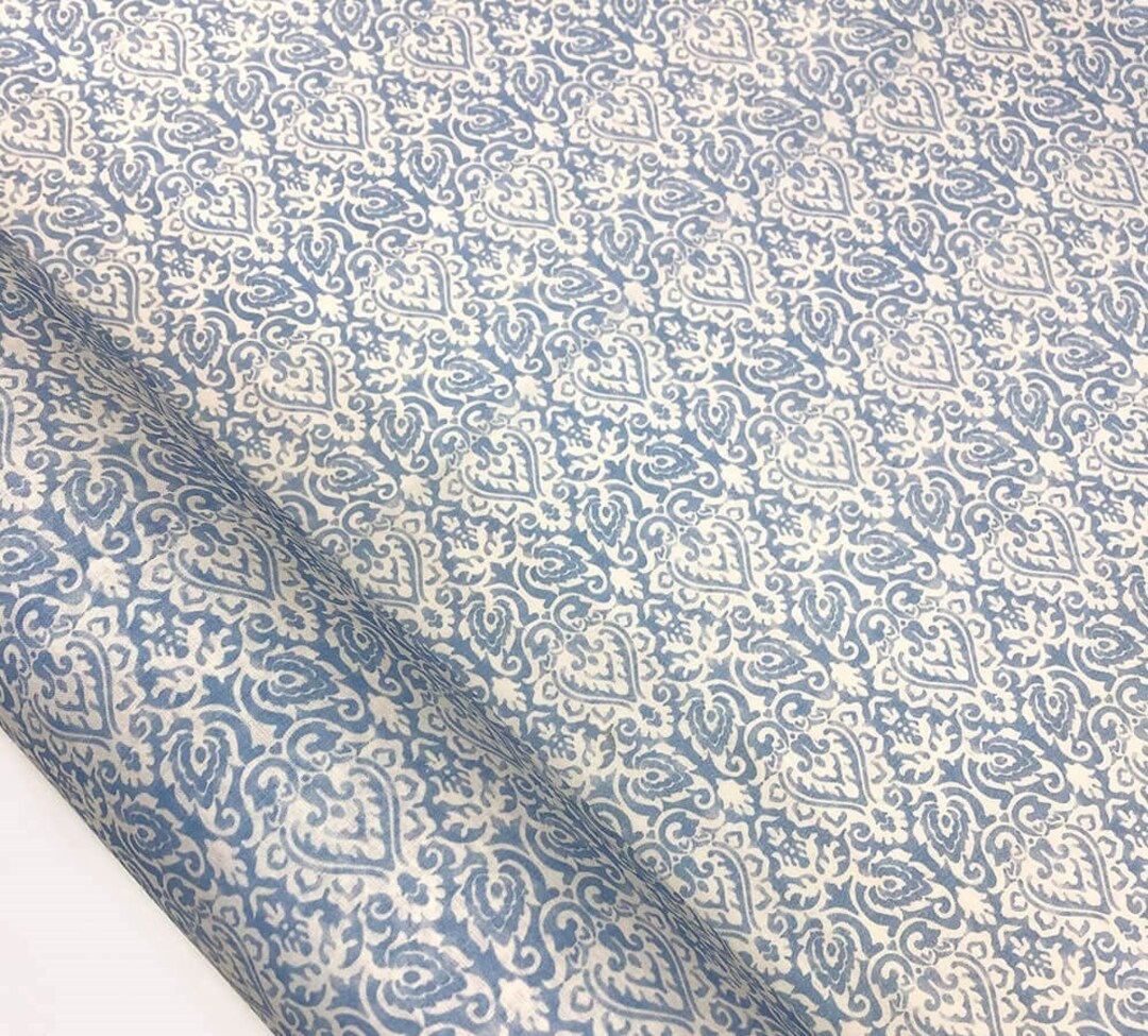 Pastel Cotton Fabric Damask Fabric Brocade Fabric by the - Etsy