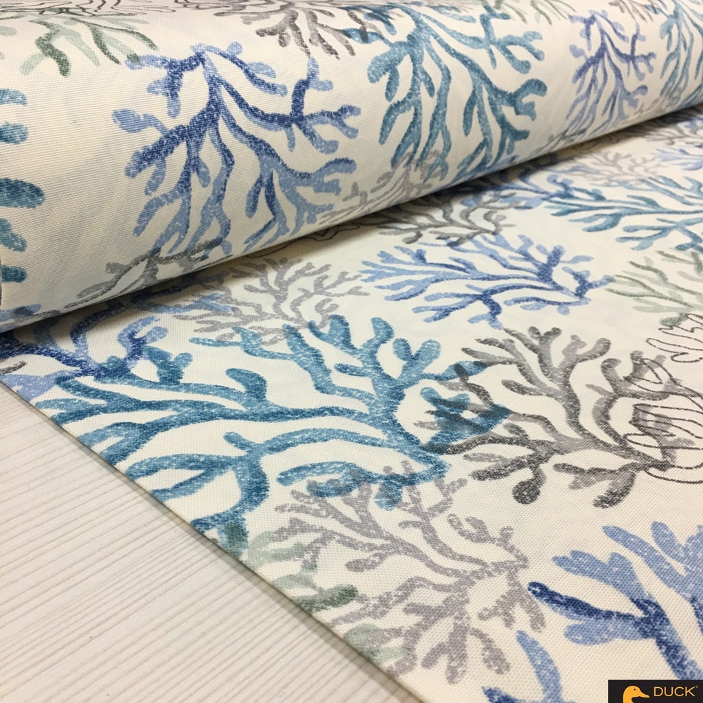 Nautical Upholstery Fabric Marine Coastal Ocean Fabric by the Yard ...