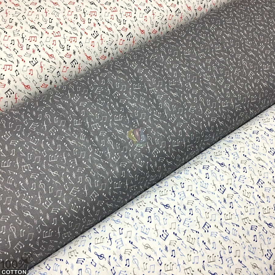 Musical Notes Fabric Music Fabric for Quilting Small Print - Etsy