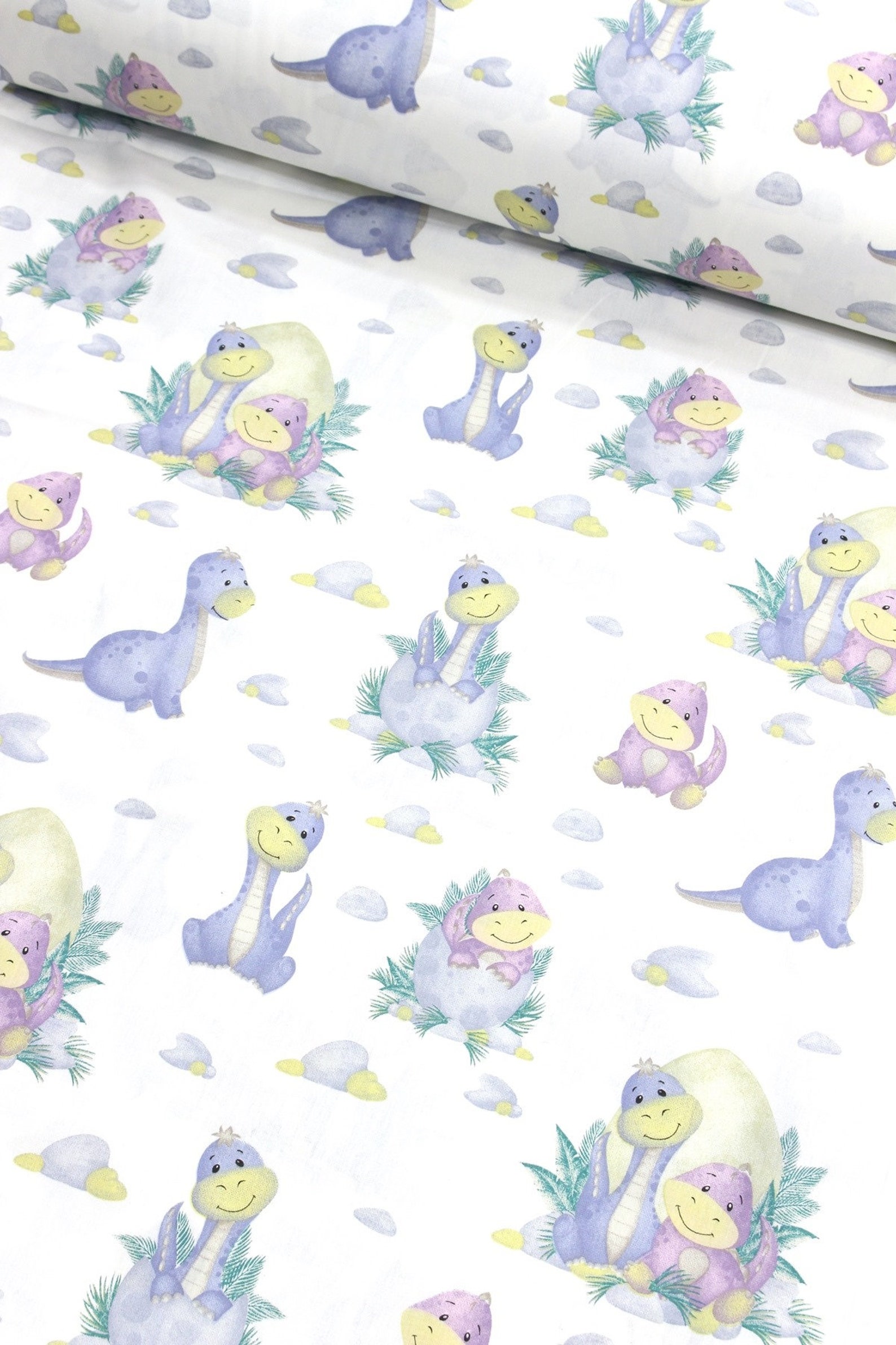 Baby Dinosaur Fabric Dino Fabric by the Yard-meter Baby Fabric - Etsy
