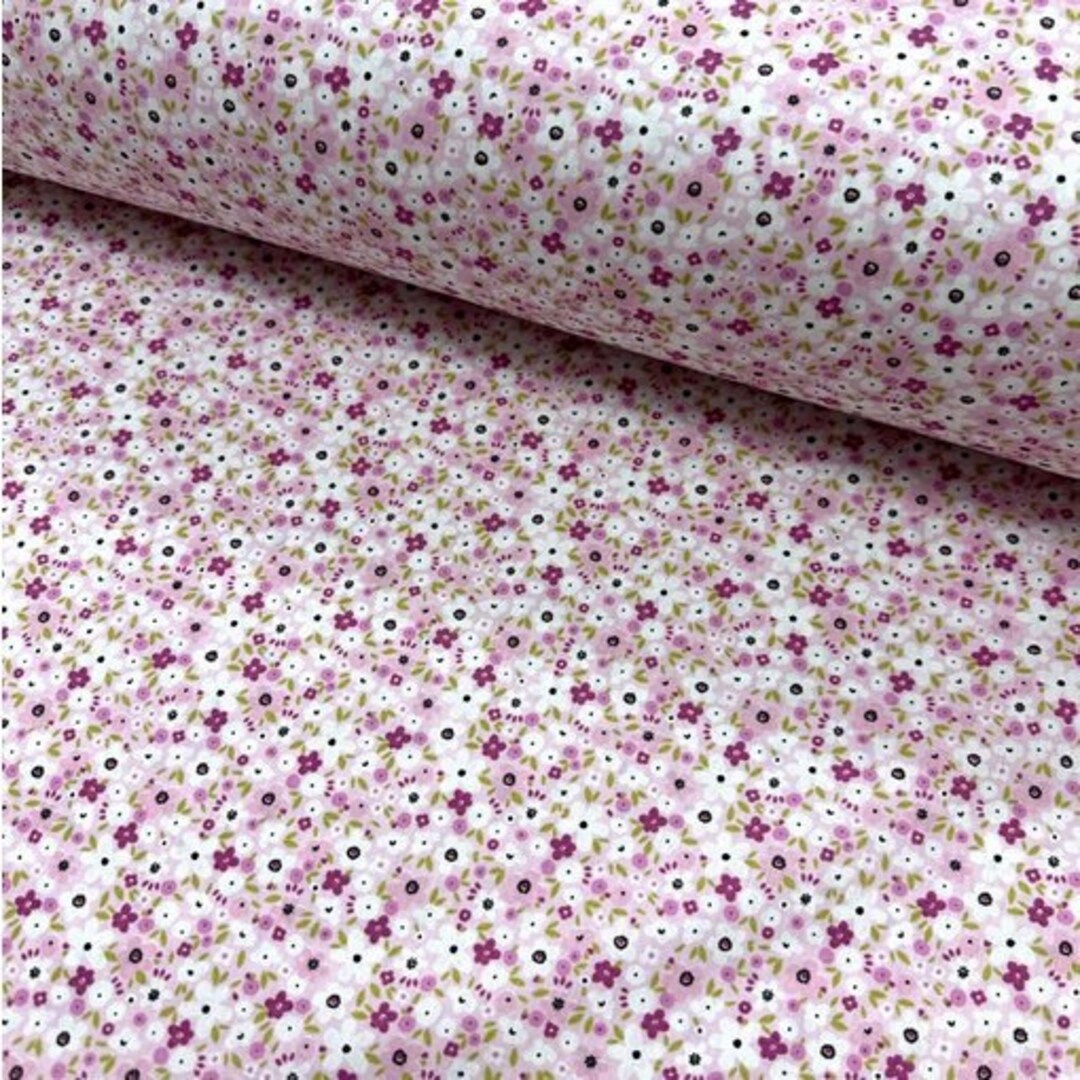 Small Flower Fabric Tiny Floral Fabric by the Yard Mini Flowers Fabric ...