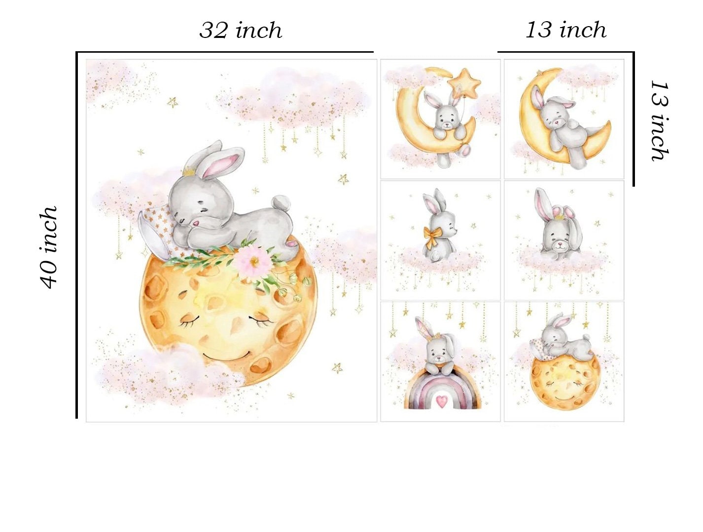 Baby Fabric Panels for Quilt Panels for Quilting Nursery - Etsy