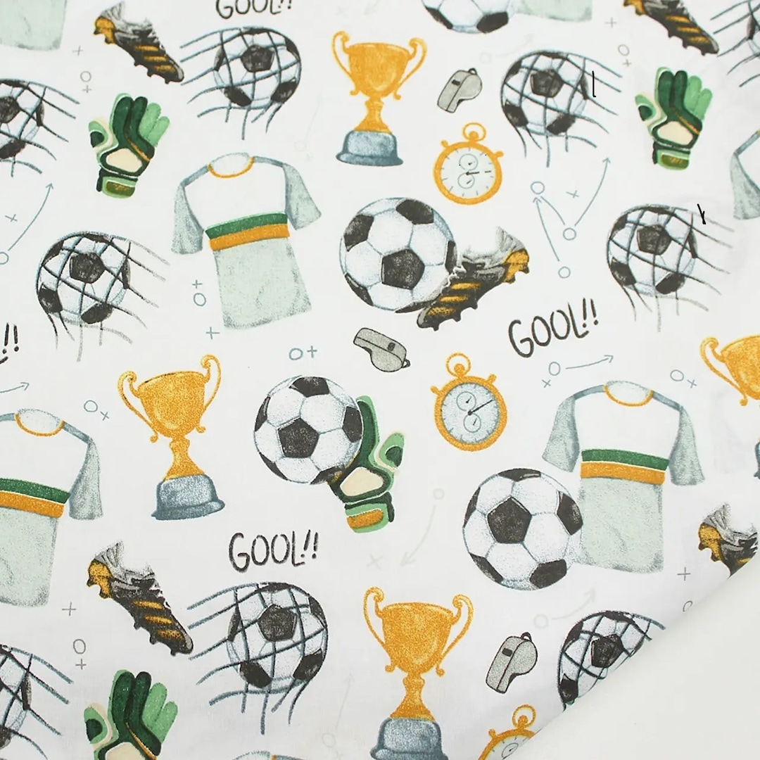 Soccer Fabric Balls Fabric by the Yard Baby Boy Fabric Sports Fabric ...