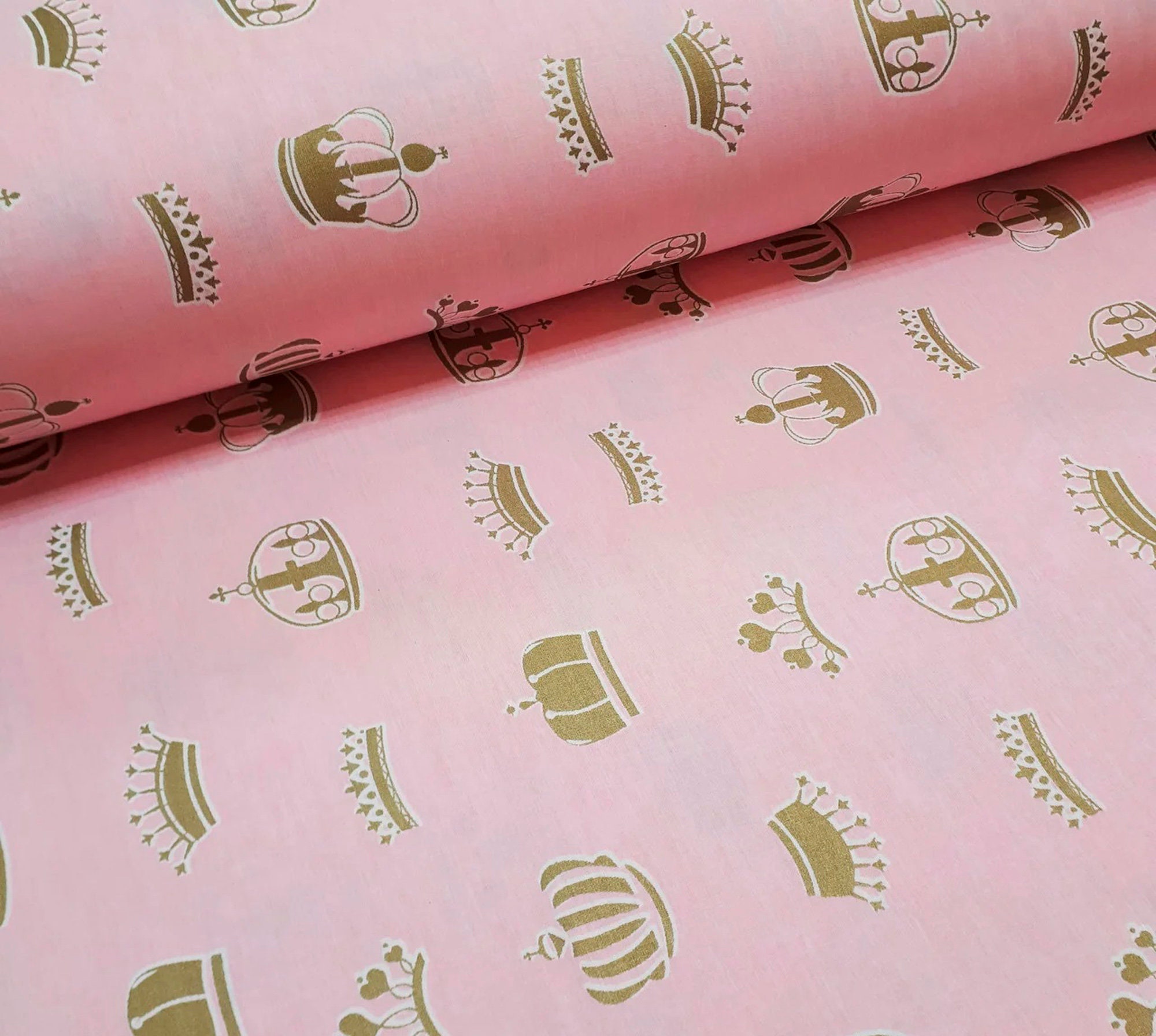 Crown fabric Tiara fabric Princess fabric by the yard Queen | Etsy