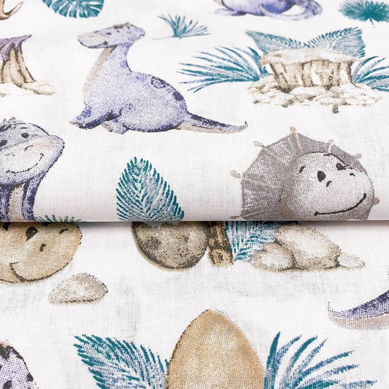 Baby dinosaur fabric Dino print fabric for kids Colorful | Etsy