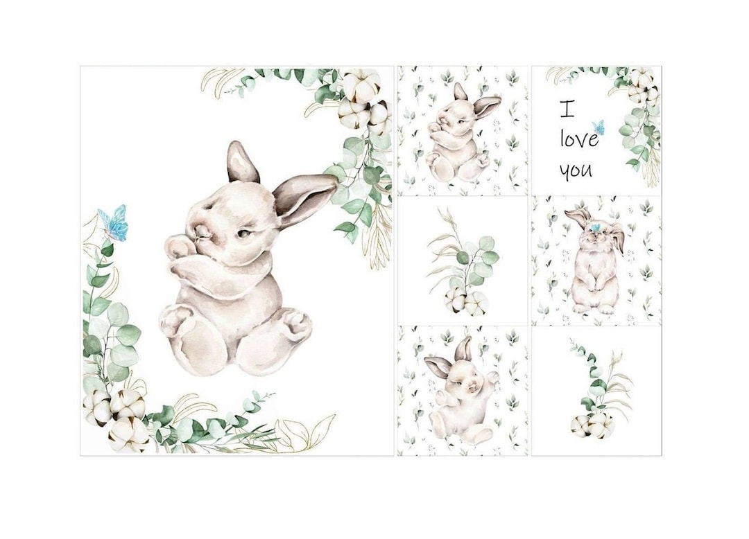 Quilt Panels for Baby Fabric Panel Crib Set Baby Panels for Quilting ...