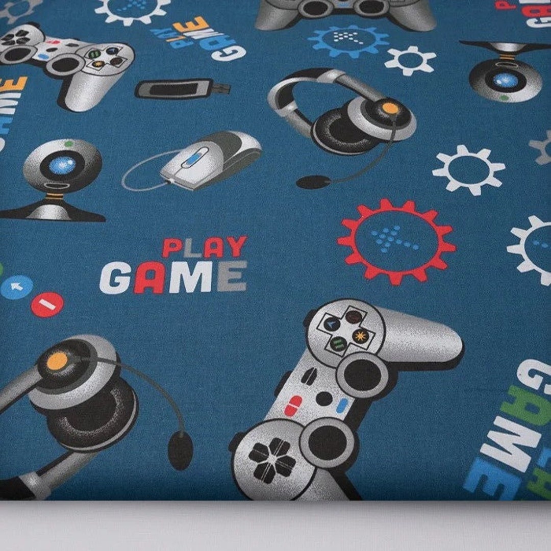 Video Game Fabric by the Yard-meter Computer Games Fabric Baby - Etsy