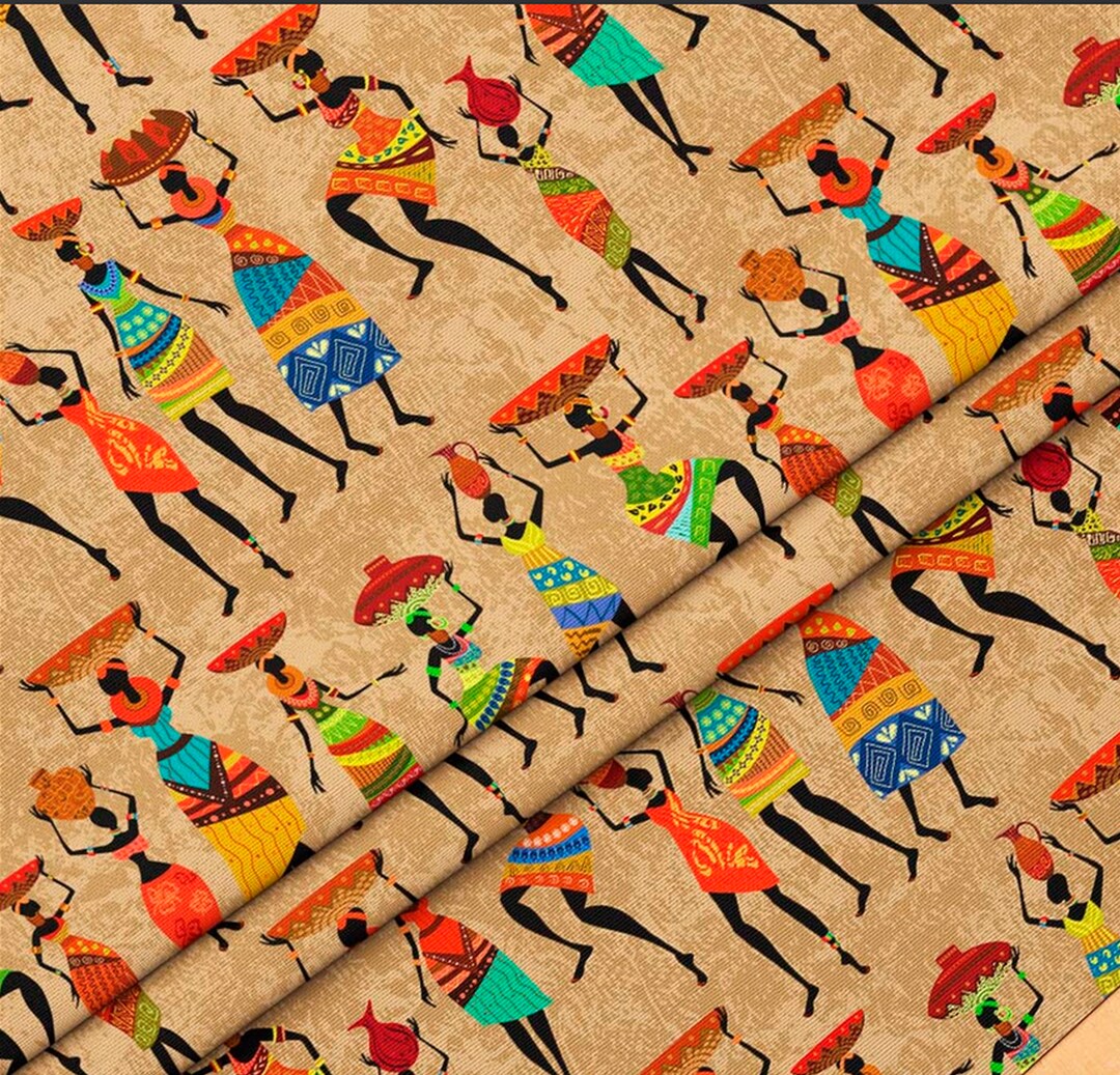 African Fabric Afro Fabric Ethnic Upholstery Fabric by the Yard African ...