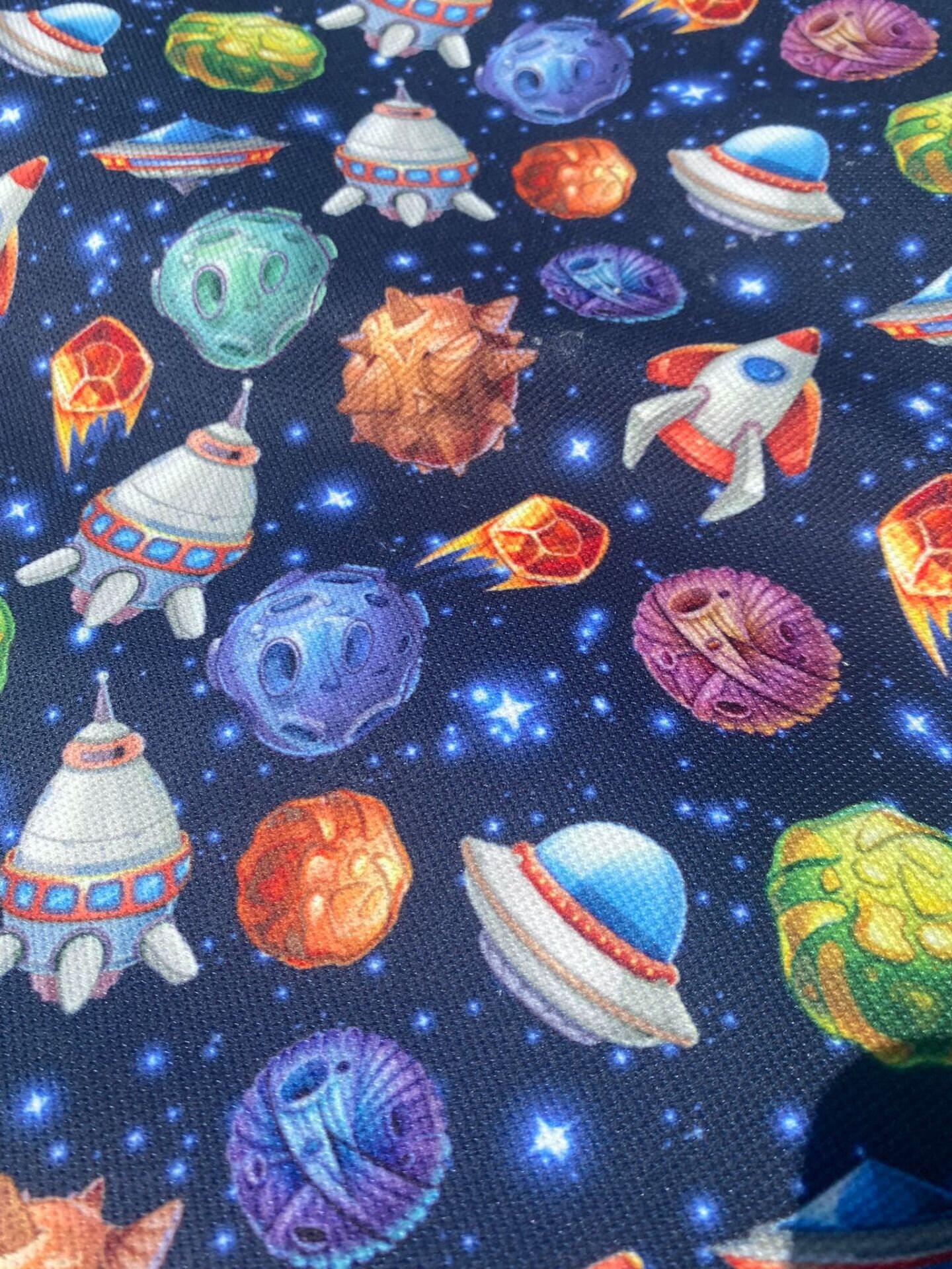 Space Upholstery Fabric Rocket Ship Galaxy Fabric Kids Fabric - Etsy