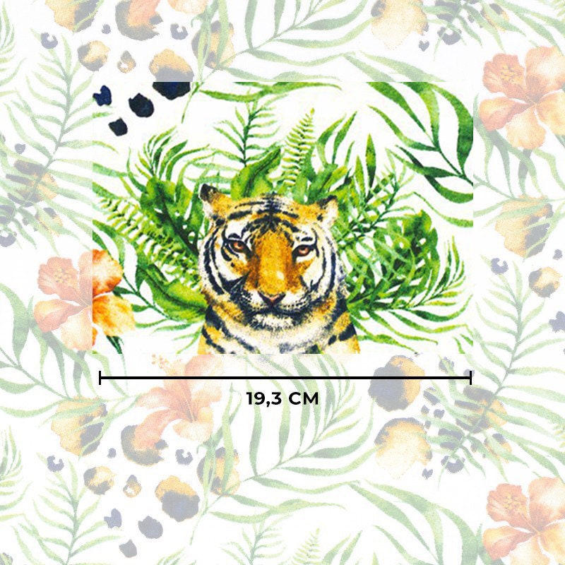 Tiger Fabric Jungle Animal Fabric by the Yard-meter Safari - Etsy
