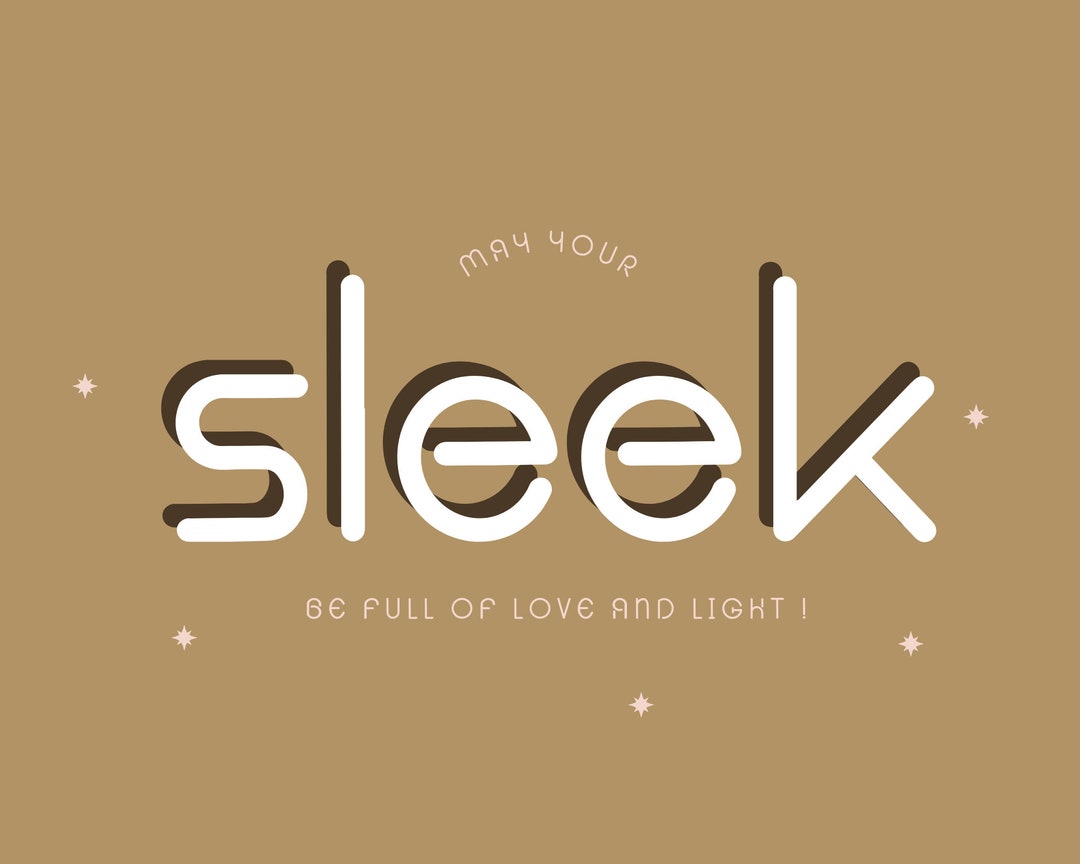 Sleek OTF, TTF, Svg, Dxf Fonts Retro Bundles, Fonts Vintage, Procreate ...