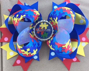 Autism Hair Bow | Etsy