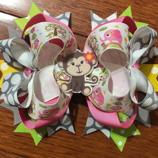 Monkey Bow - Etsy