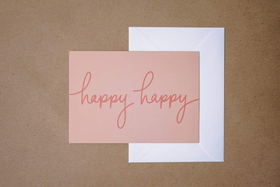 Happy Happy – Card - Etsy
