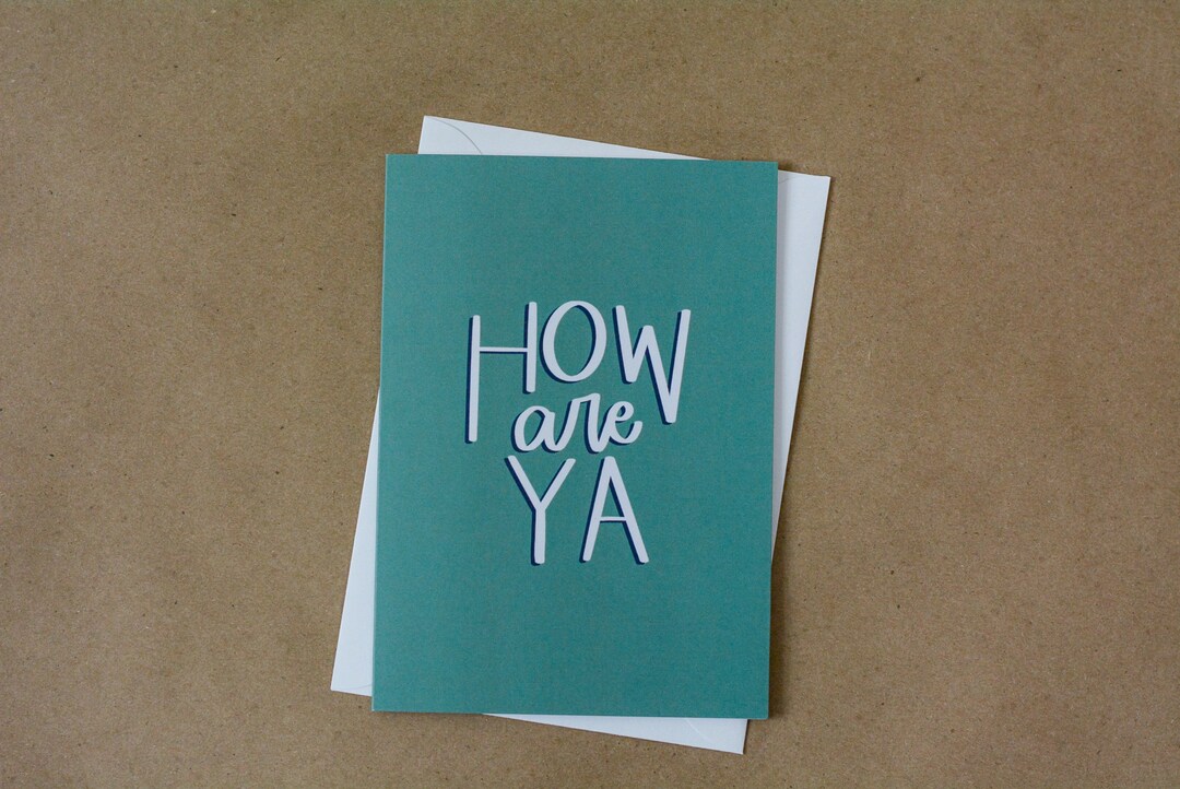 How Are Ya Card - Etsy