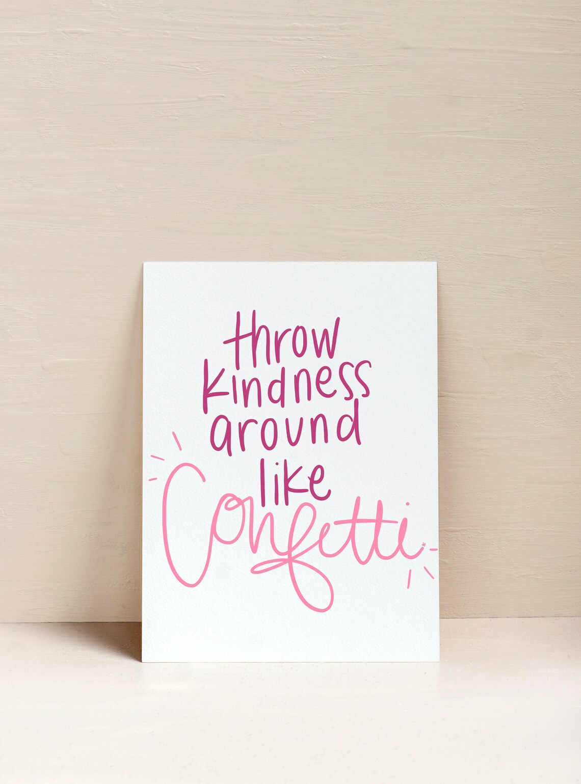 Throw Kindness Around Like Confetti Print 8x10 - Etsy