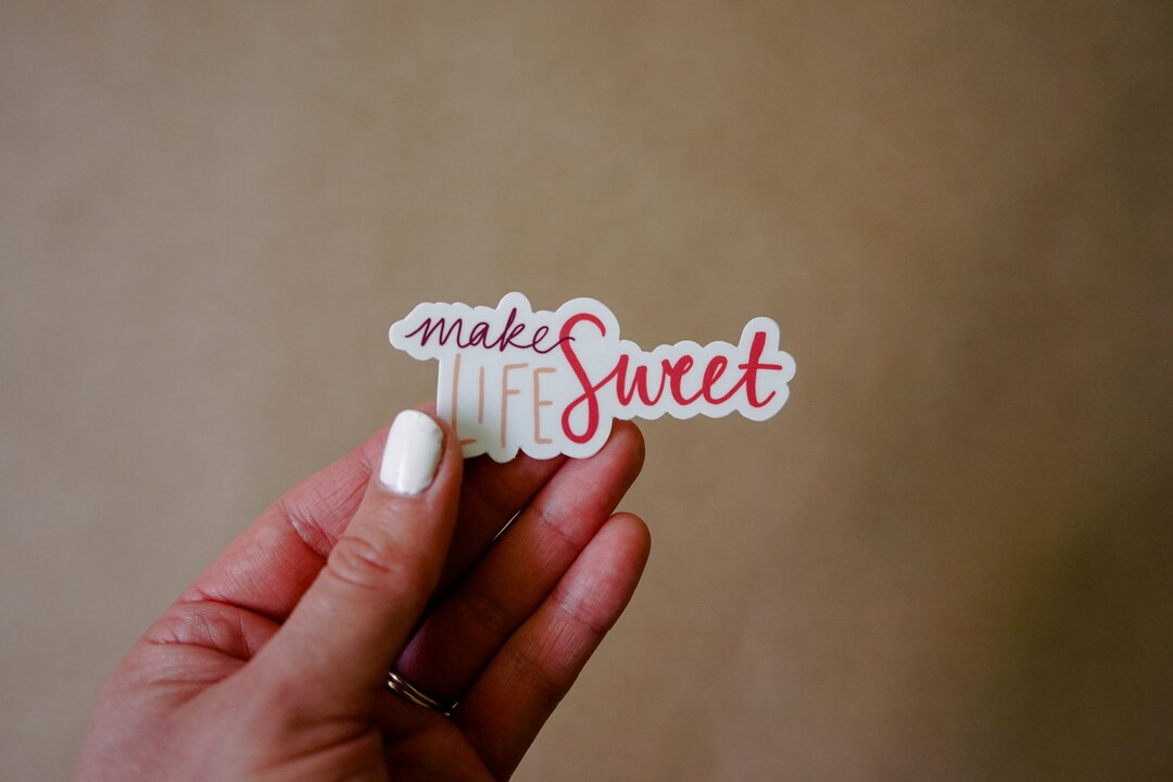 Make Life Sweet Sticker - Etsy