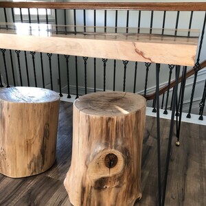 Black Stump Side Tables - Etsy