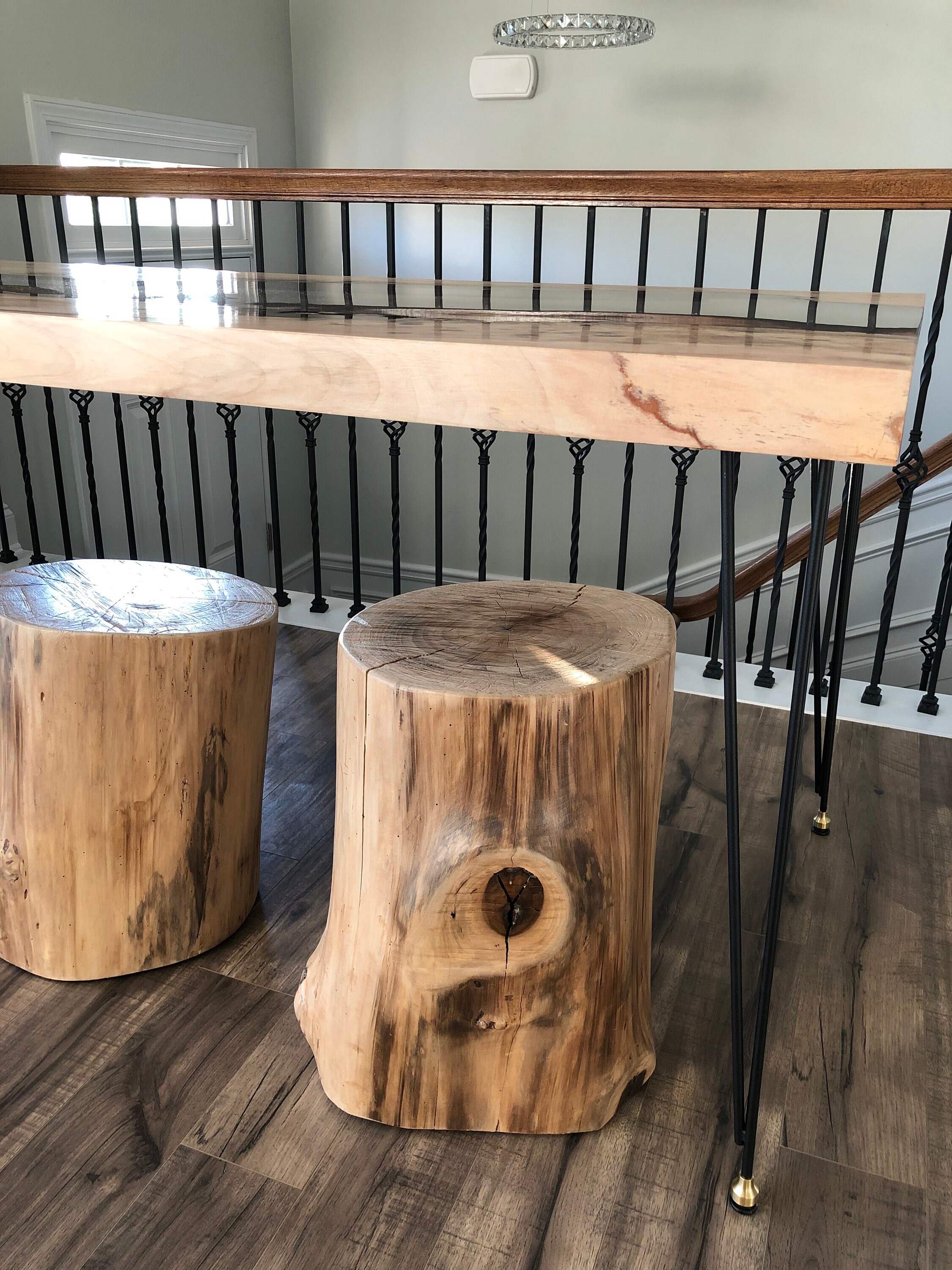 Black Stump Side Tables - Etsy