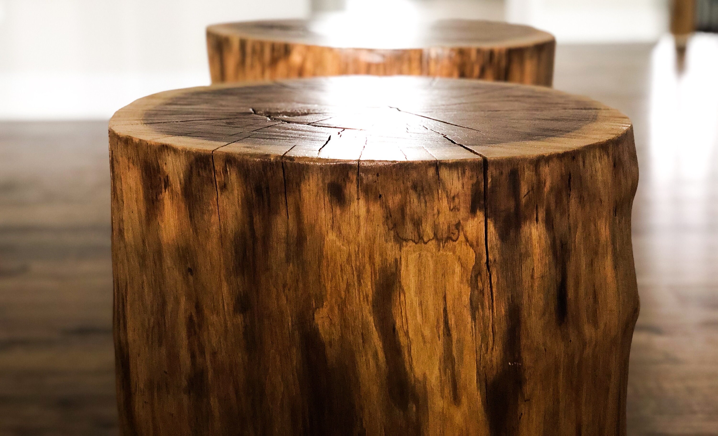 Black Stump Side Tables - Etsy