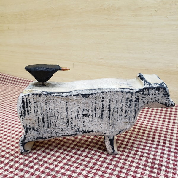Primitive Cow - Etsy