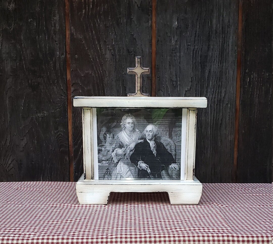 Cremation Urn, Wood Cross, Small Sharing Urn, Slot 5x7 Photo, Acrylic ...