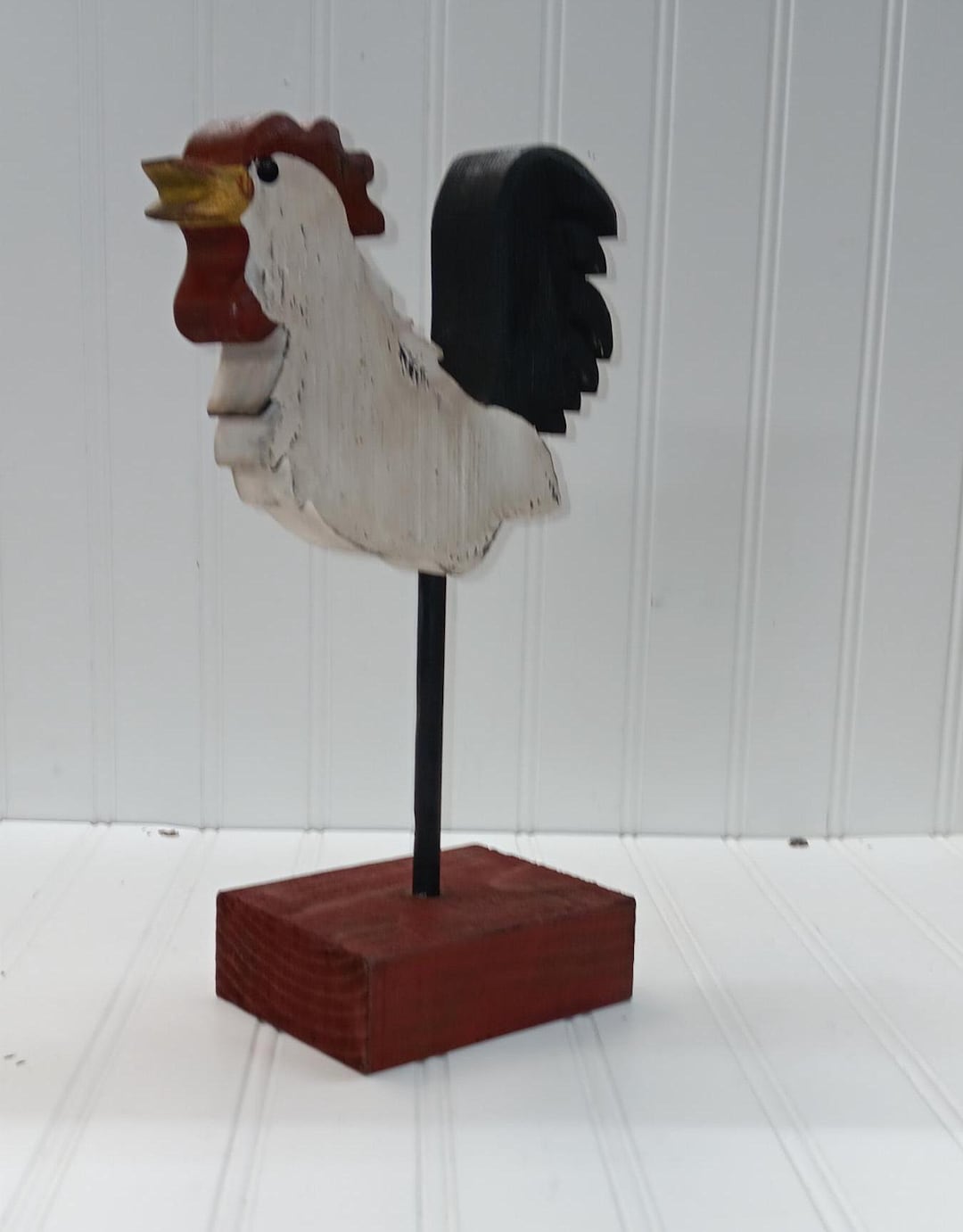 Rooster, Wooden Primitive Rooster, Distressed Rooster, Rooster, Rooster ...
