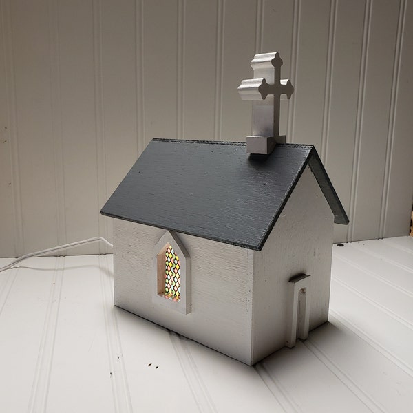 Light up Church House - Etsy