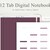 12 Tab Landscape Digital Notebook, Hyperlinked PDF, Lined, Grid, Dotted ...