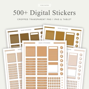 500 Digital Stickers Transparent PNG Pre-cropped Sticky - Etsy