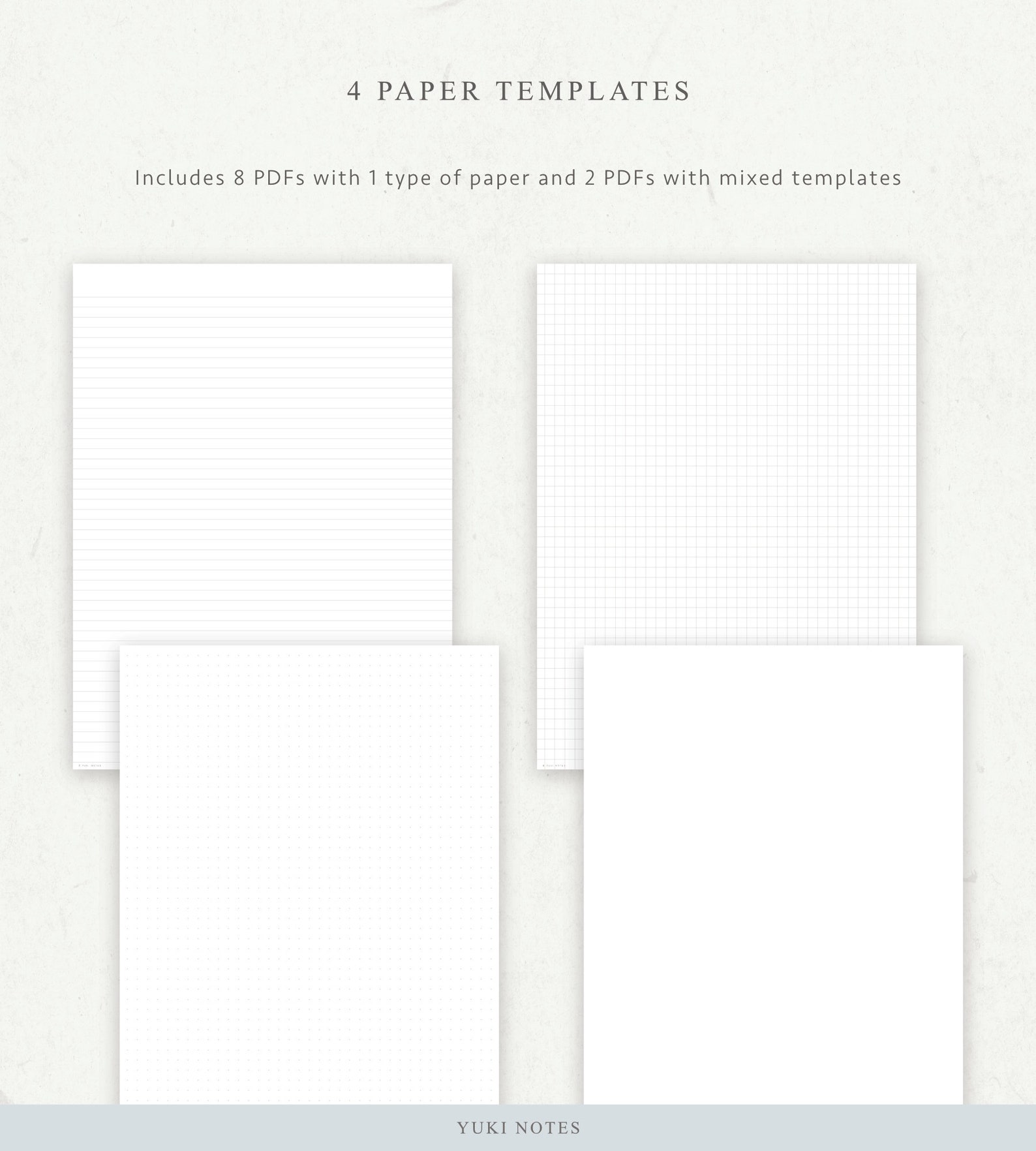 Narrow Ruled Notepad | Digital Notebook | Goodnotes Template ...
