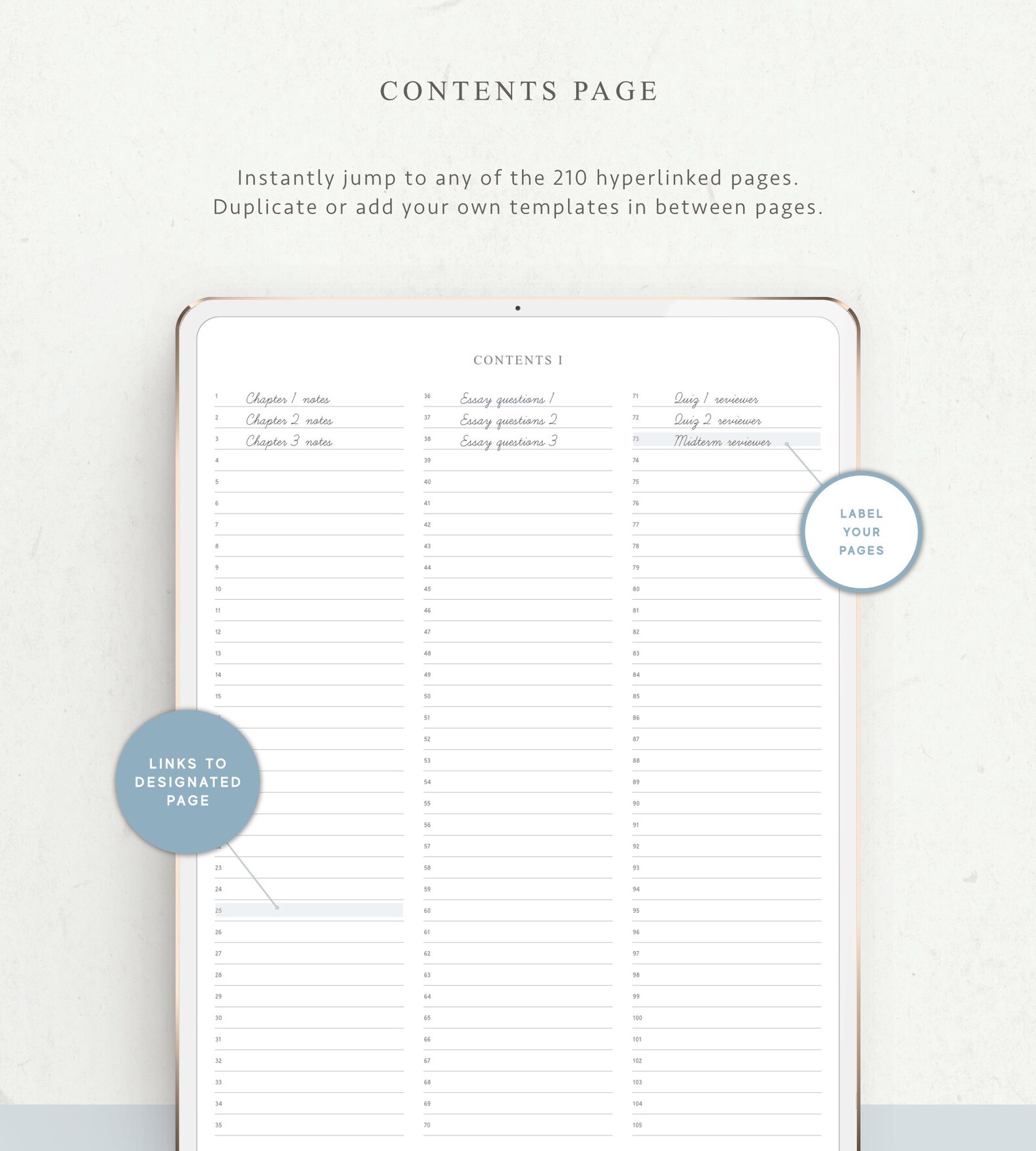 Narrow Ruled Notepad | Digital Notebook | Goodnotes Template ...