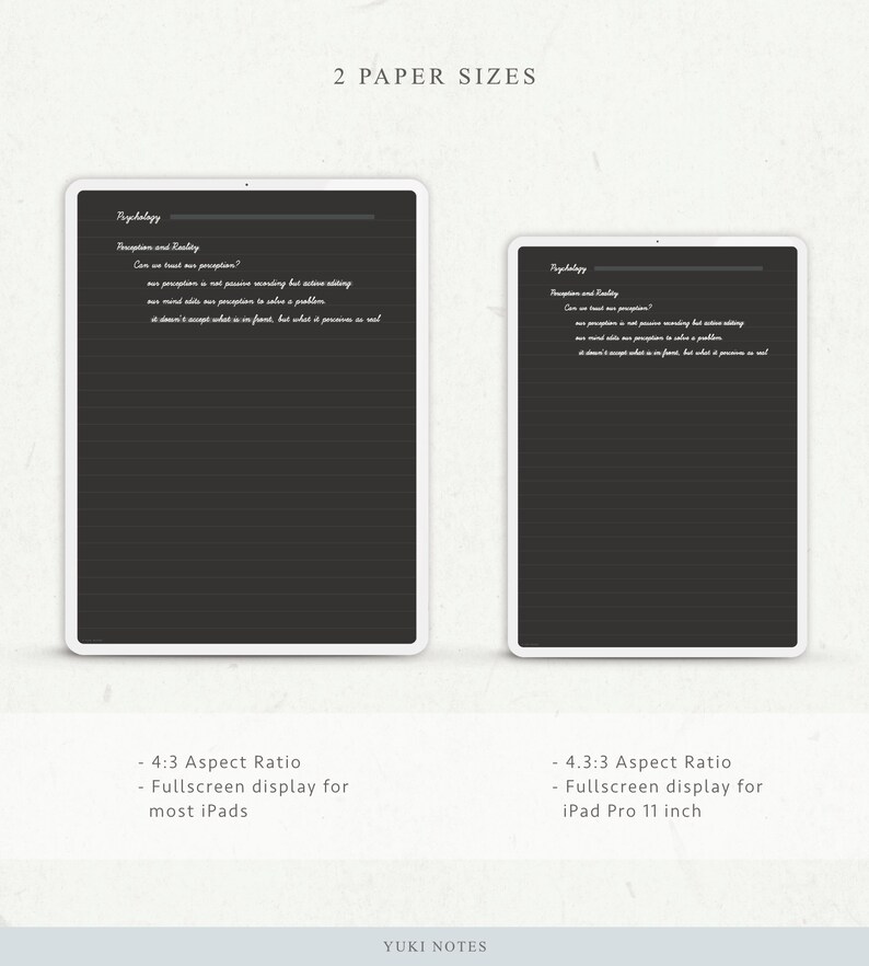 Wide Ruled Notepad | Digital Notebook | Goodnotes Template | Hyperlink ...
