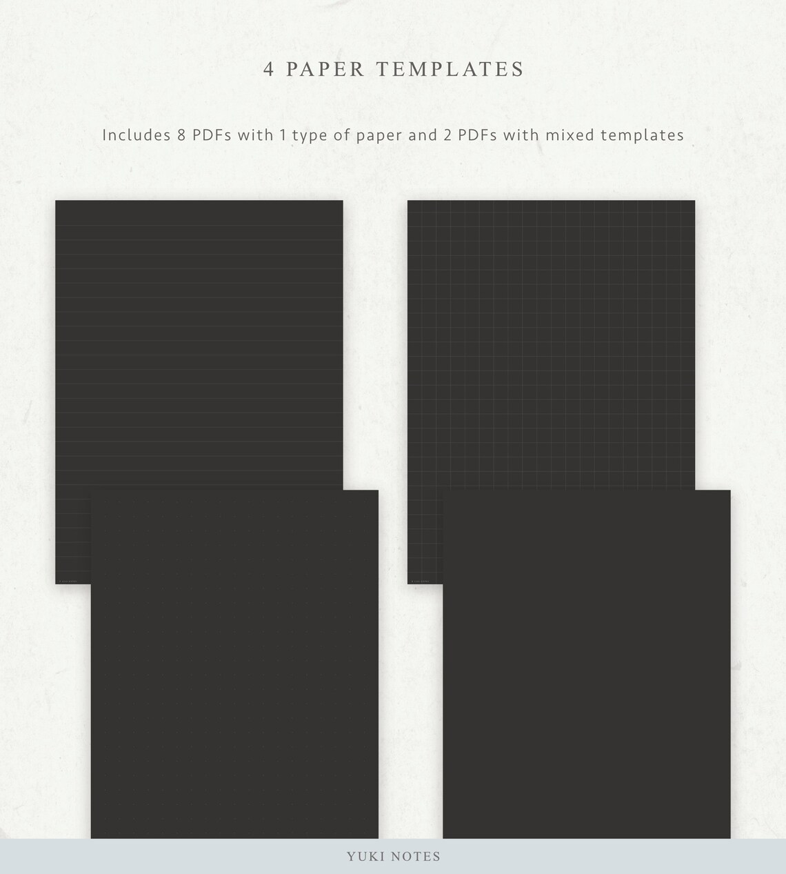 Wide Ruled Notepad Digital Notebook Goodnotes Template - Etsy