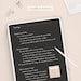 12 Tab Dark Digital Notebook Wide Ruled Goodnotes Template Hyperlink ...