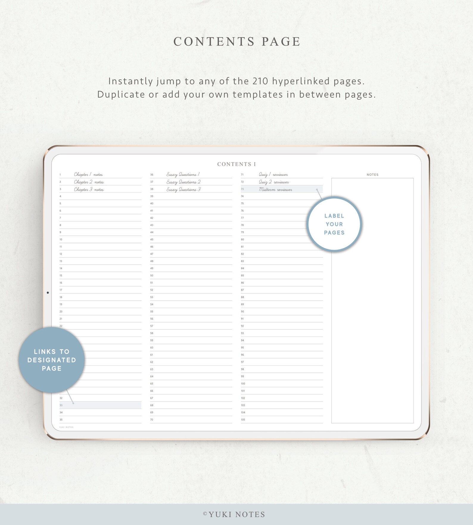Narrow Ruled Notepad | Digital Notebook | Goodnotes Template ...