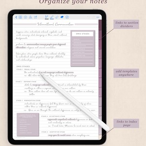 12 Tab Digital Notebook, Hyperlinked PDF, Lined, Grid, Dotted, Blank ...