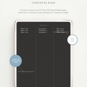 Wide Ruled Notepad | Digital Notebook | Goodnotes Template | Hyperlink ...